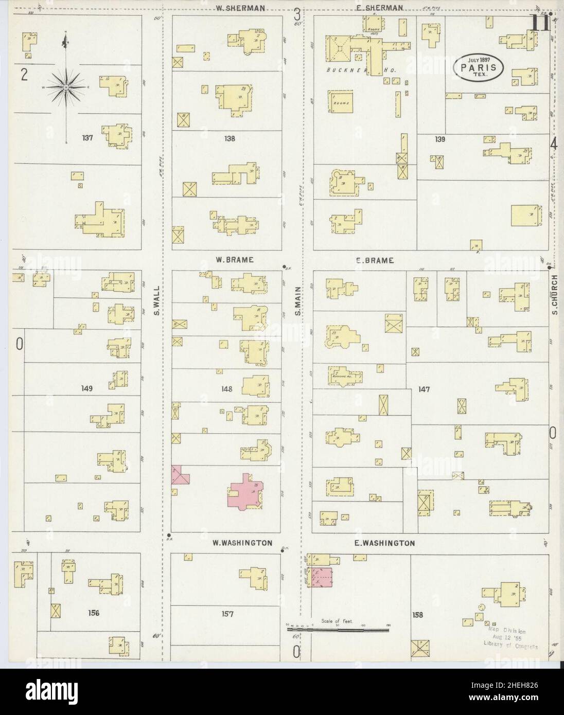 Paris texas map hi-res stock photography and images - Alamy