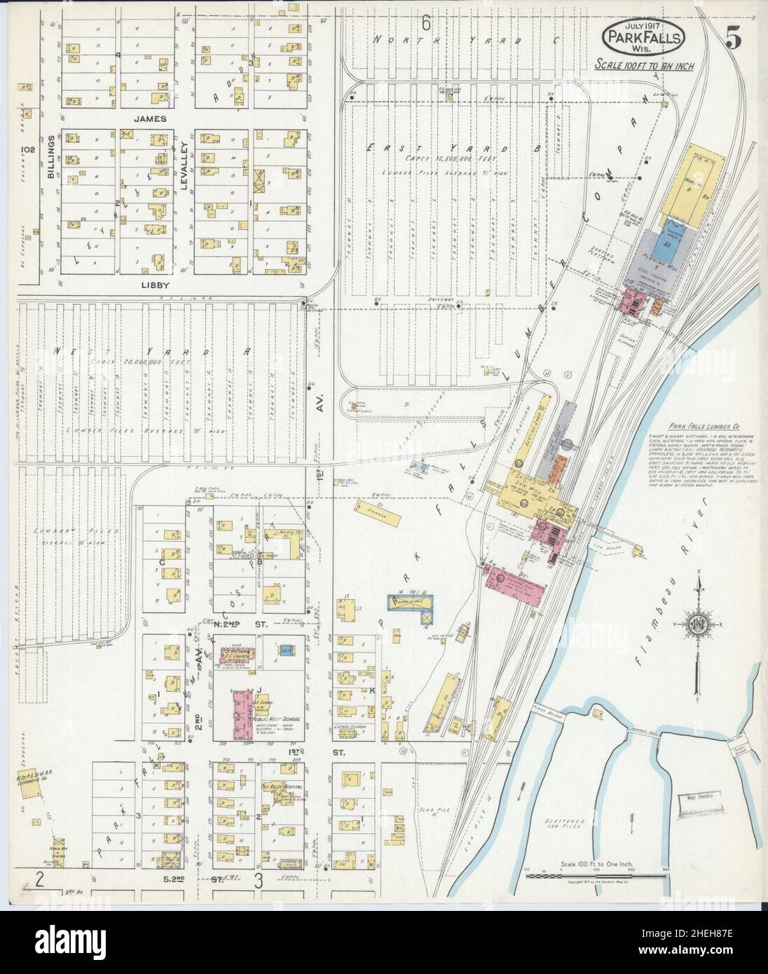 Map of park falls wisconsin hi-res stock photography and images - Alamy