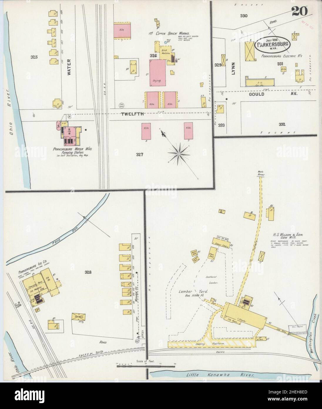 Sanborn Fire Insurance Map from Parkersburg, Wood County, West Virginia ...