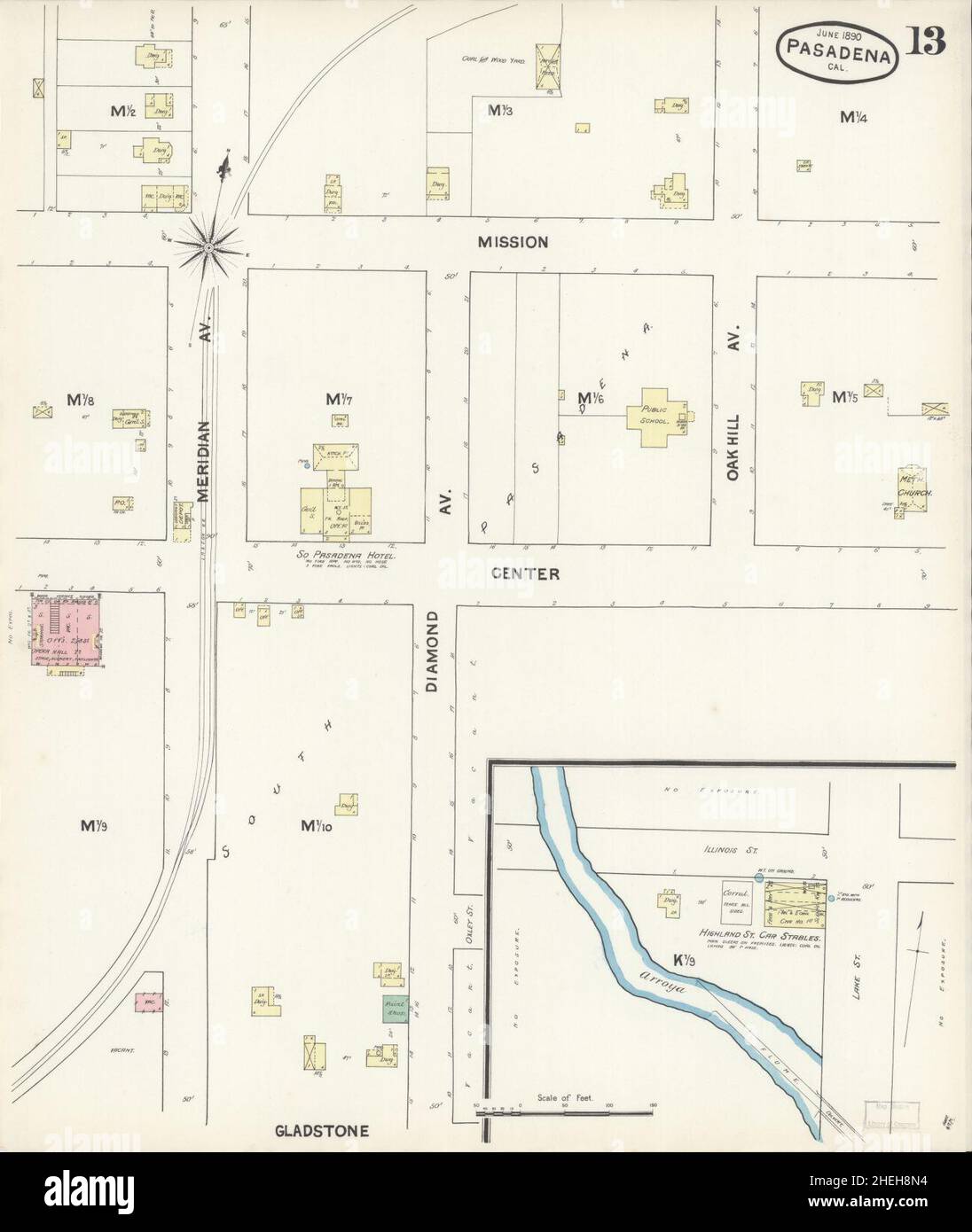 Sanborn Fire Insurance Map from Pasadena, Los Angeles County ...