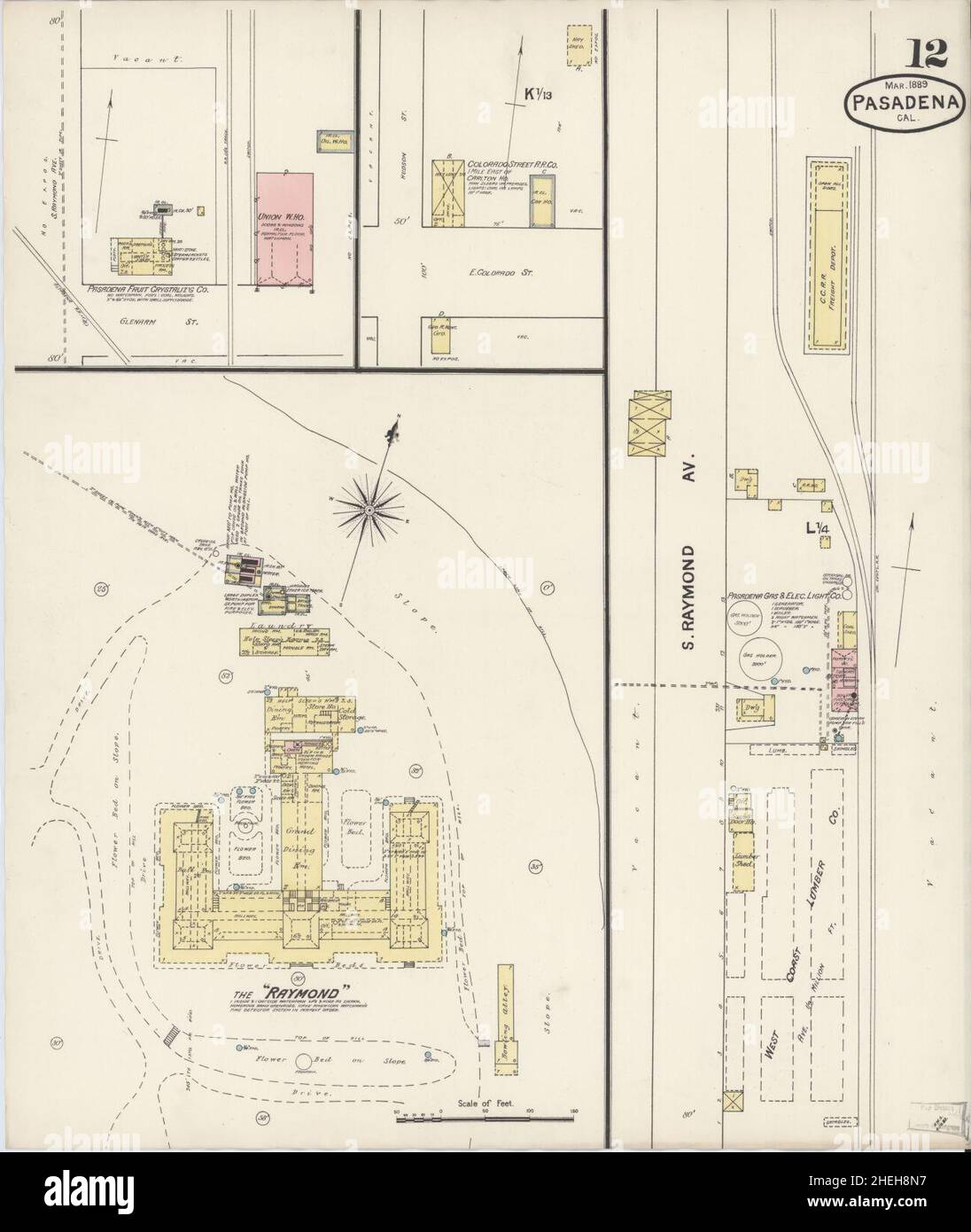 Map of pasadena hi-res stock photography and images - Alamy