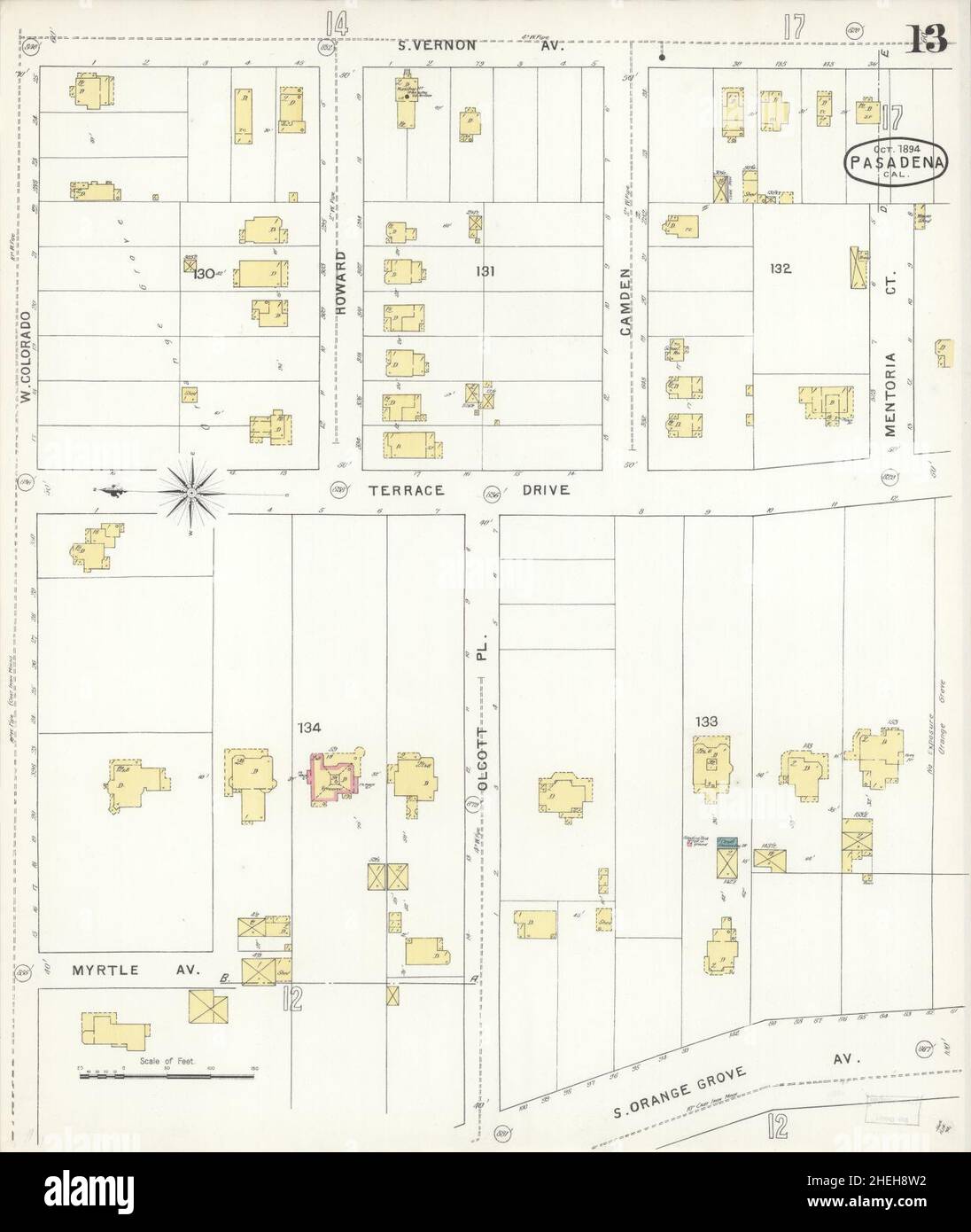 Sanborn Fire Insurance Map from Pasadena, Los Angeles County ...