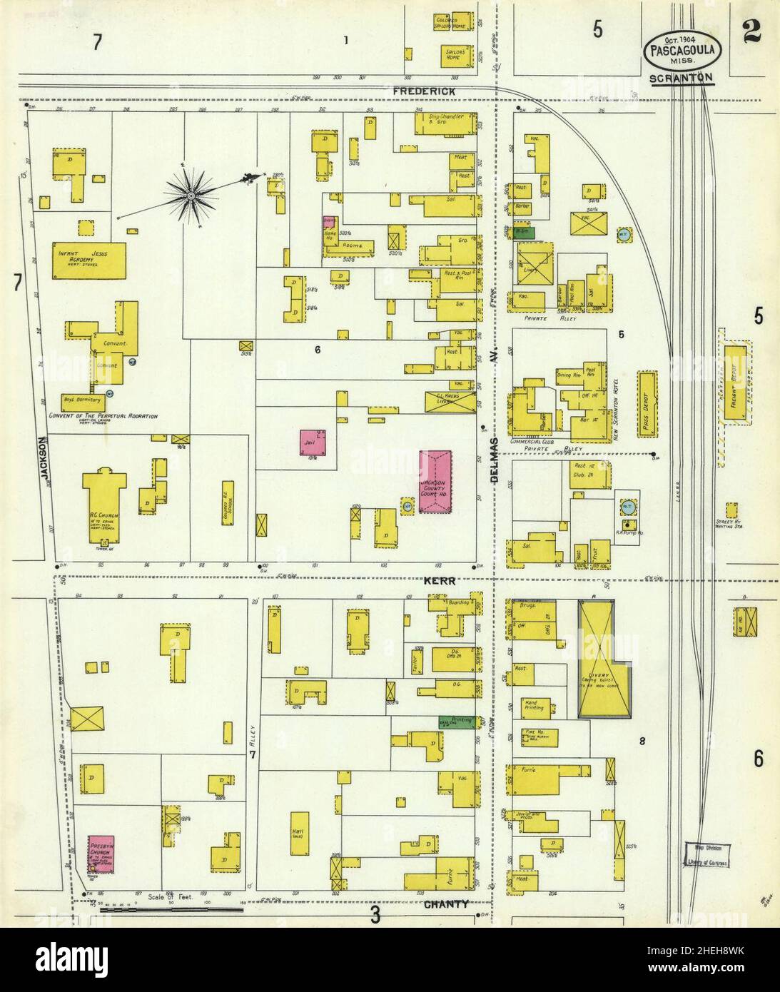 Pascagoula map hi-res stock photography and images - Alamy