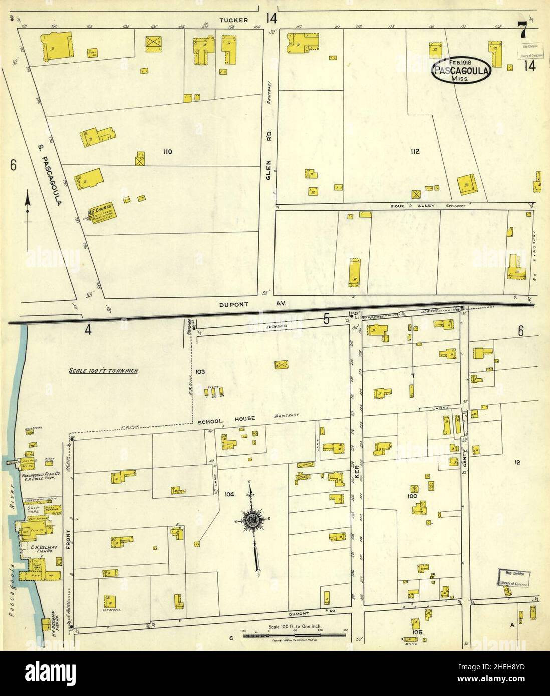 Pascagoula mississippi map hi-res stock photography and images - Alamy
