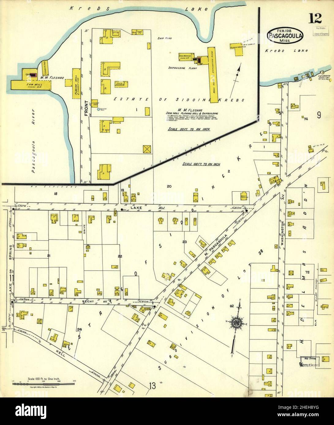 Map of pascagoula mississippi hi-res stock photography and images - Alamy