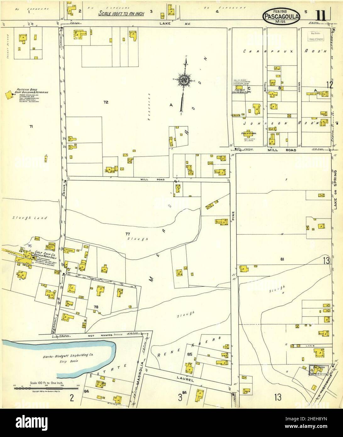 Sanborn Fire Insurance Map from Pascagoula, Jackson County, Mississippi ...