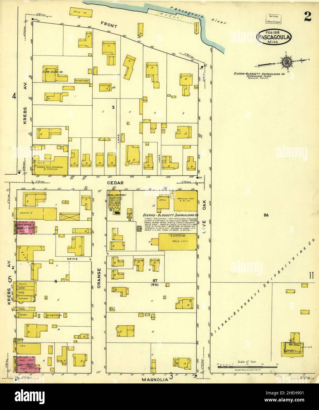 Map of pascagoula mississippi hi-res stock photography and images - Alamy