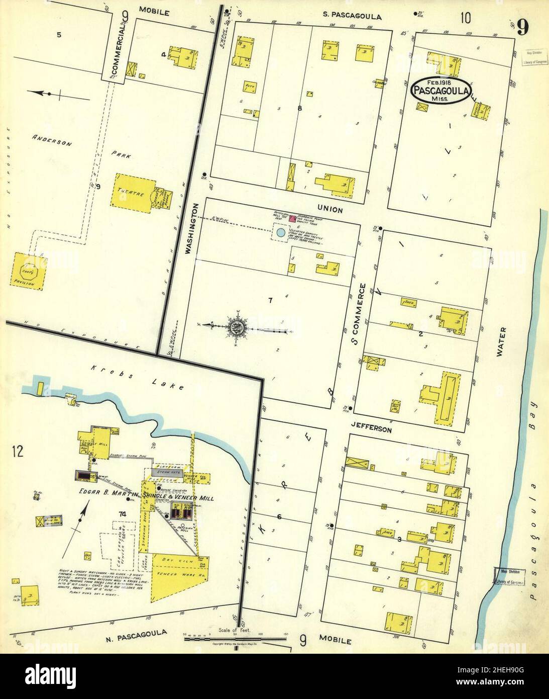 Pascagoula mississippi map hi-res stock photography and images - Alamy