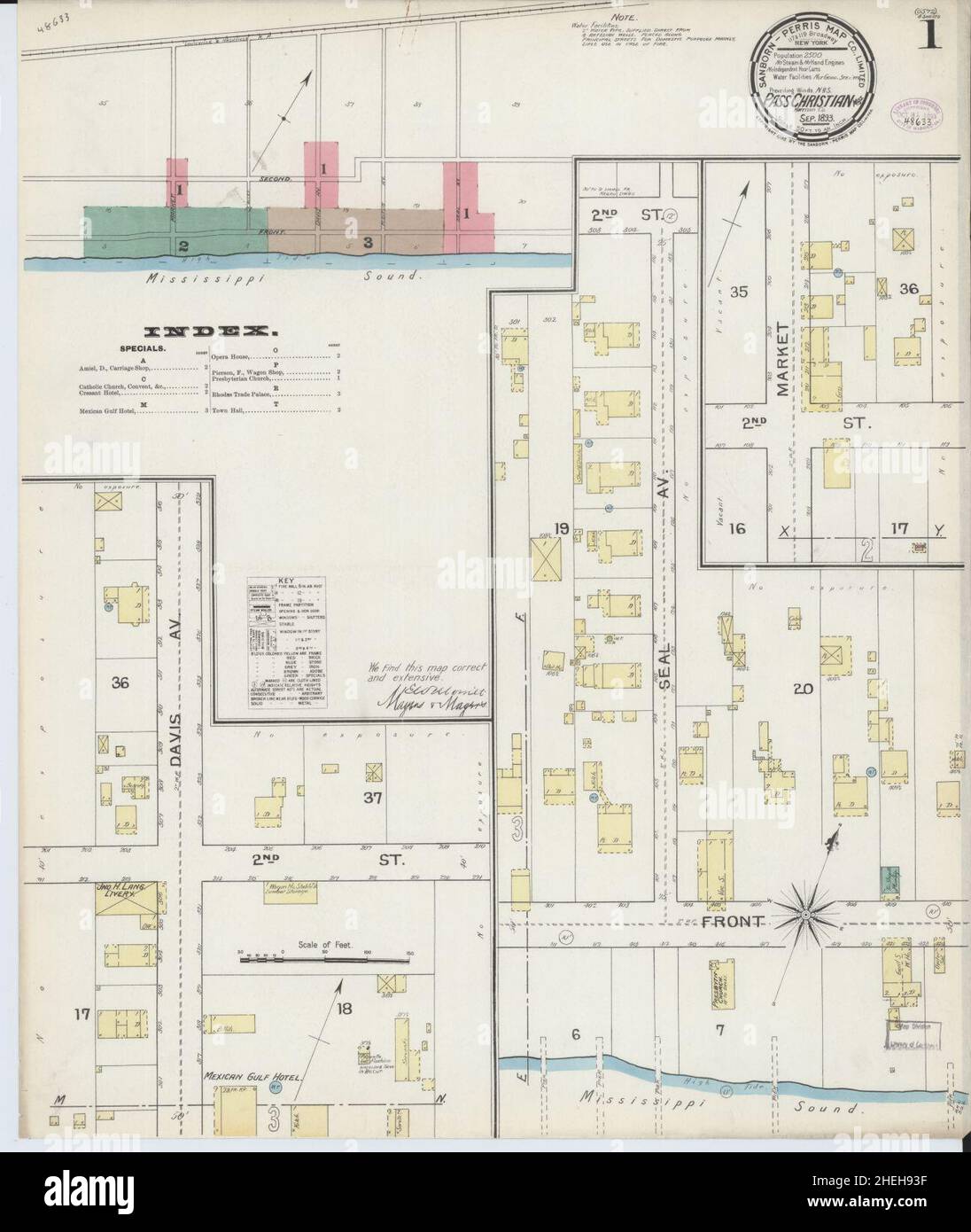 Sanborn Fire Insurance Map from Pass Christian, Hancock County ...