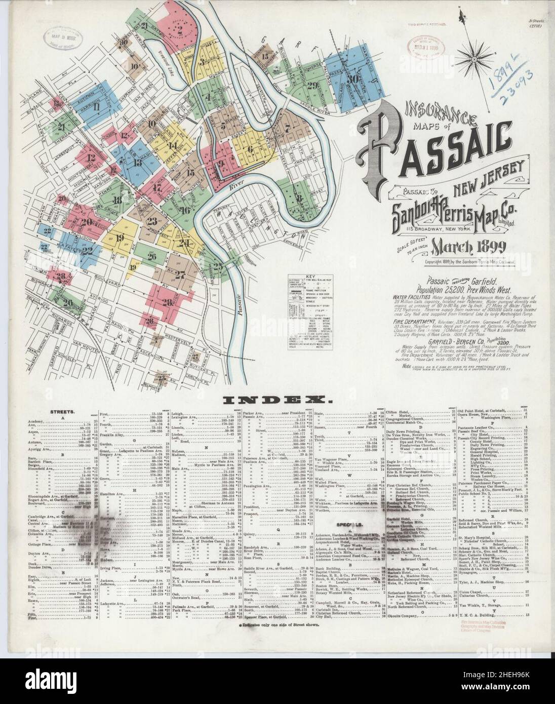 Map of passaic hi-res stock photography and images - Alamy