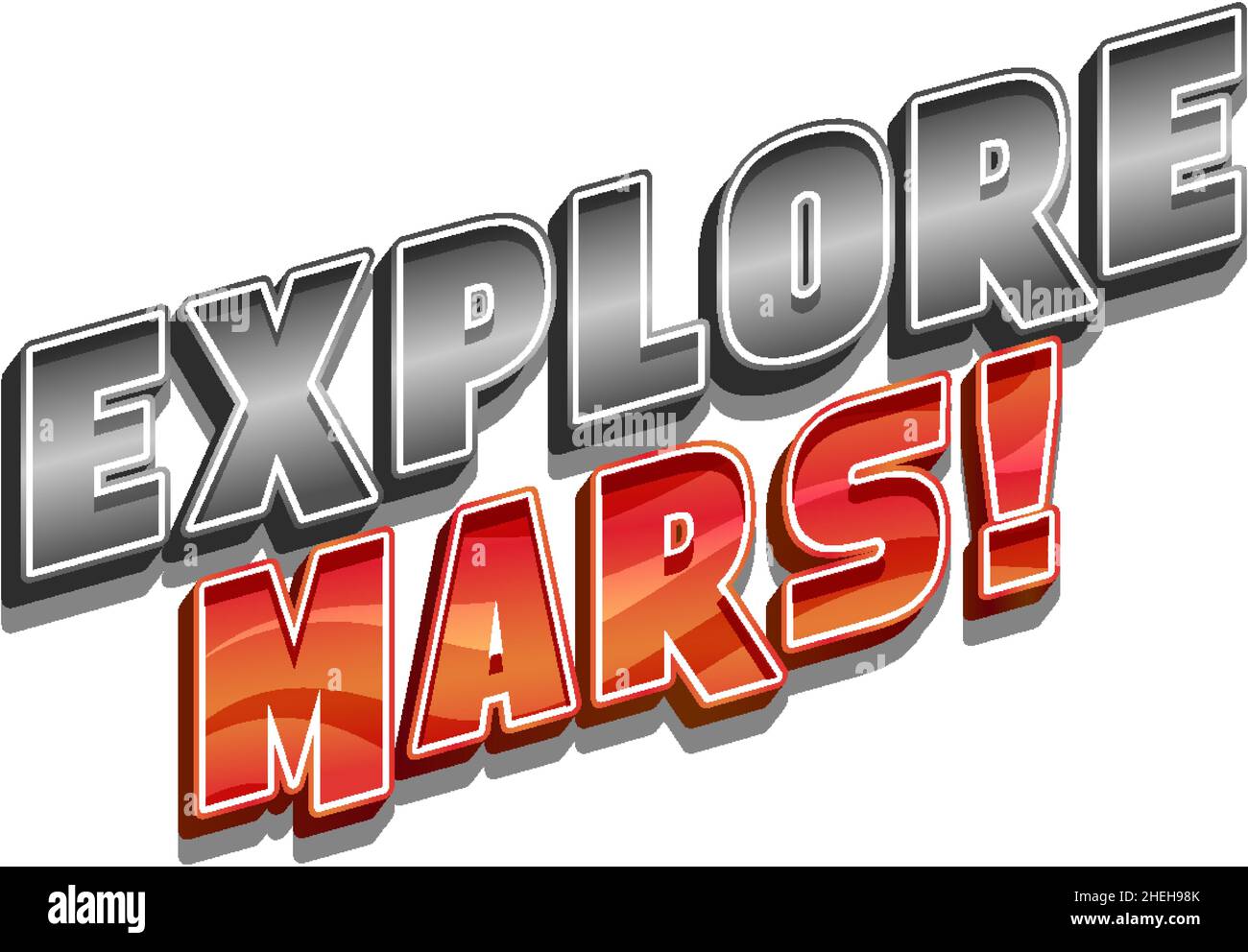 Explore Mars word logo design illustration Stock Vector Image & Art - Alamy