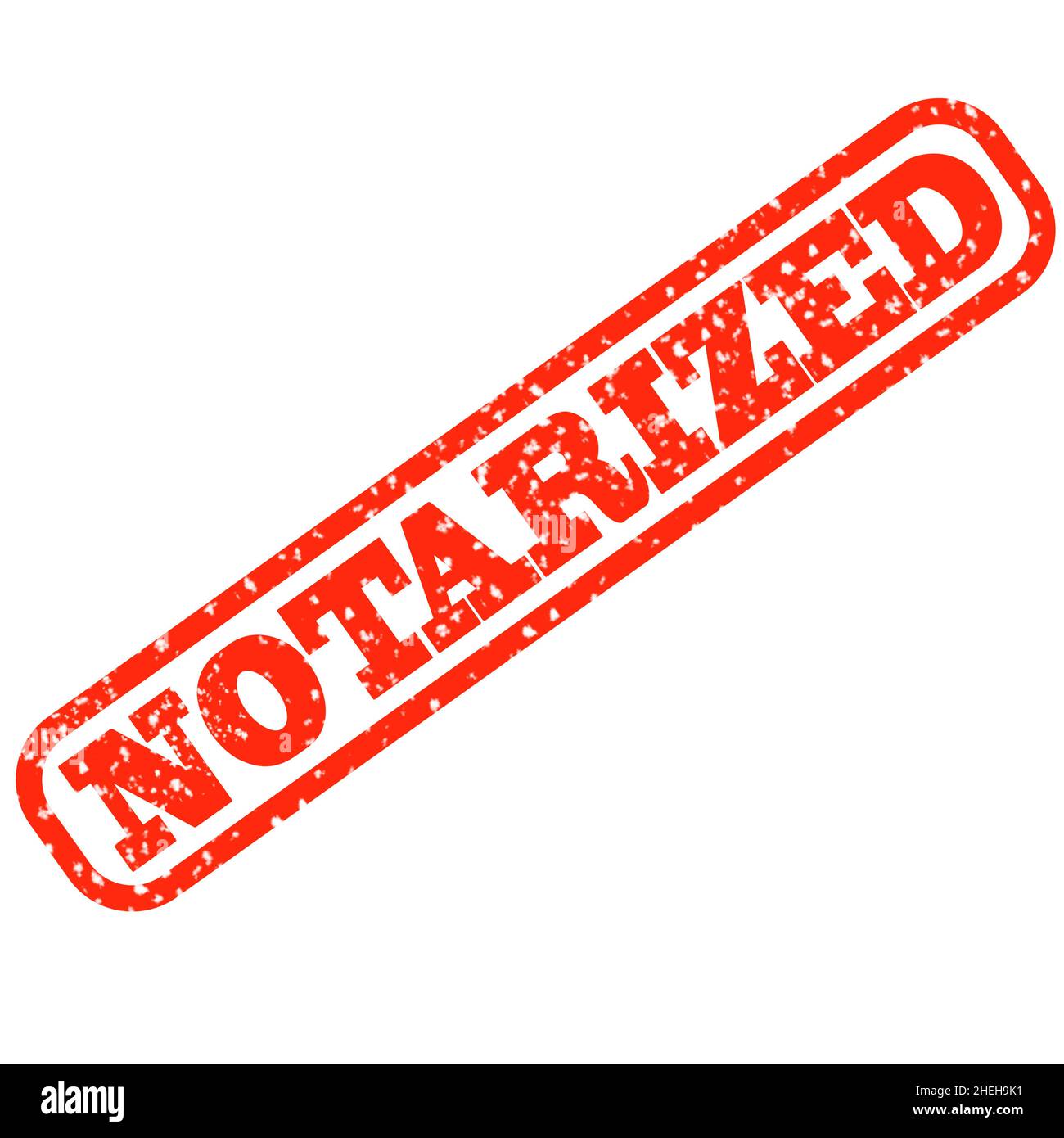 notarized stamp red grunge rubber stamp on white background. notarized ...