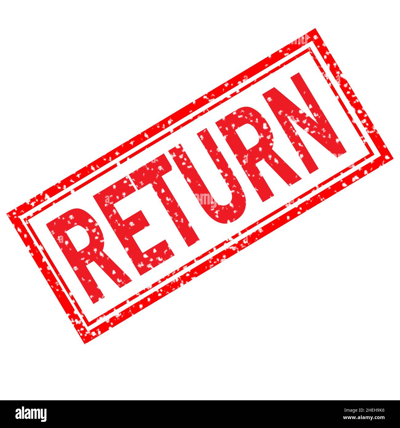 return stamp red grunge rubber stamp on white background. return stamp ...