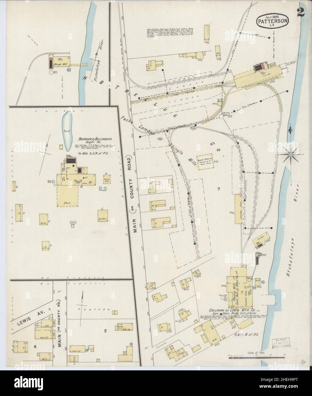 Patterson louisiana map hi-res stock photography and images - Alamy