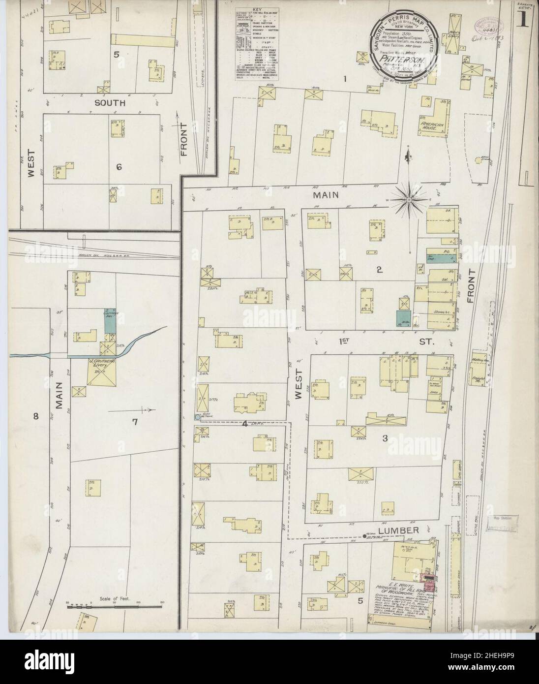 Map of patterson hi-res stock photography and images - Alamy
