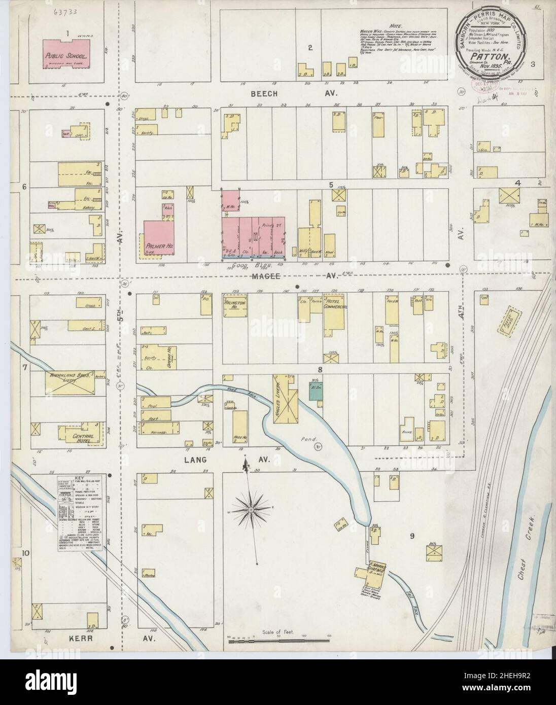 Sanborn Fire Insurance Map from Patton, Cambria County, Pennsylvania ...