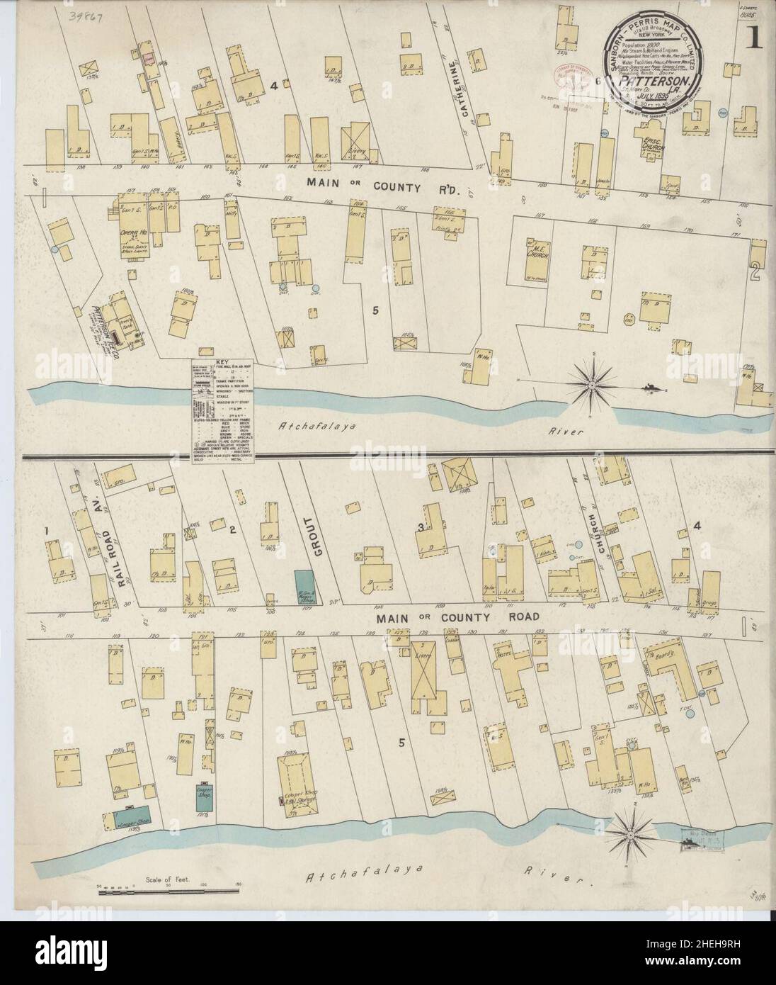 Patterson louisiana map hi-res stock photography and images - Alamy