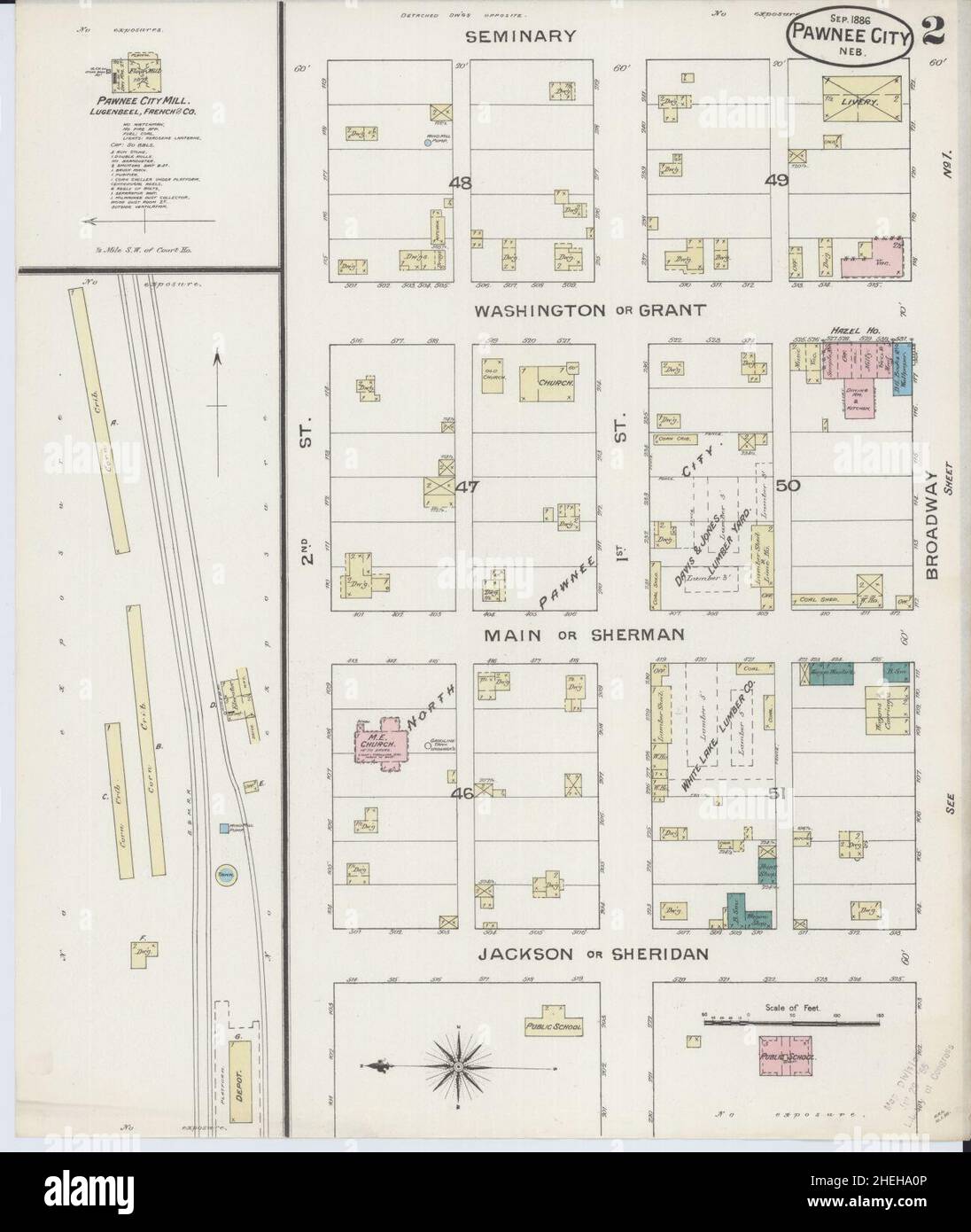 Map of pawnee city nebraska hi-res stock photography and images - Alamy