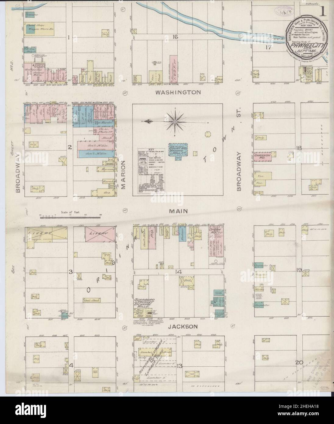 Map of pawnee city nebraska hi-res stock photography and images - Alamy