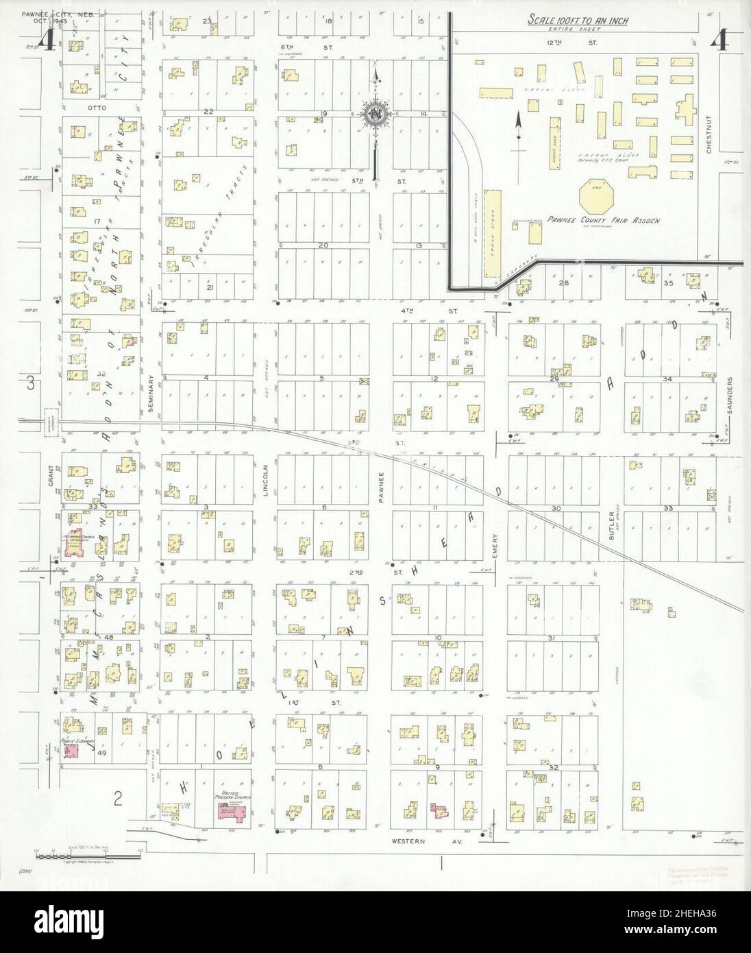 Map of pawnee city nebraska hi-res stock photography and images - Alamy