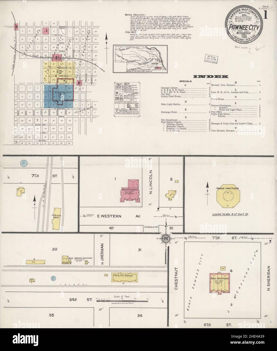 Map of pawnee city nebraska hi-res stock photography and images - Alamy