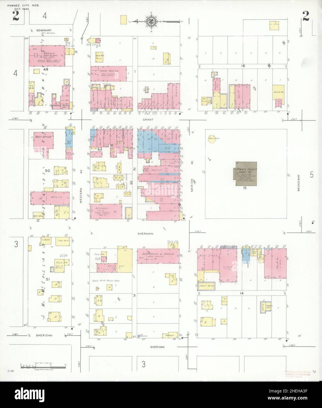 Map of pawnee city nebraska hi-res stock photography and images - Alamy