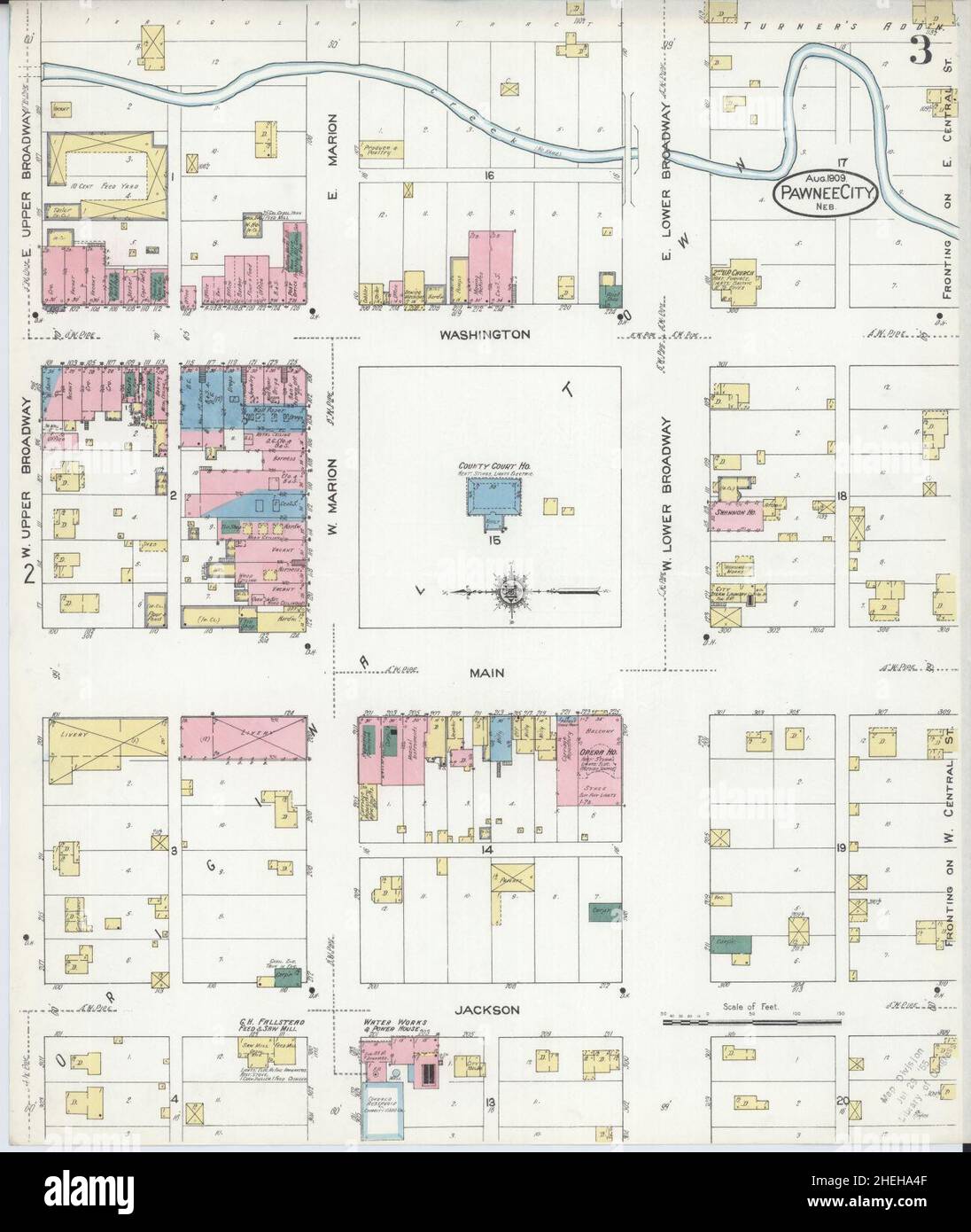 Map of pawnee city nebraska hi-res stock photography and images - Alamy
