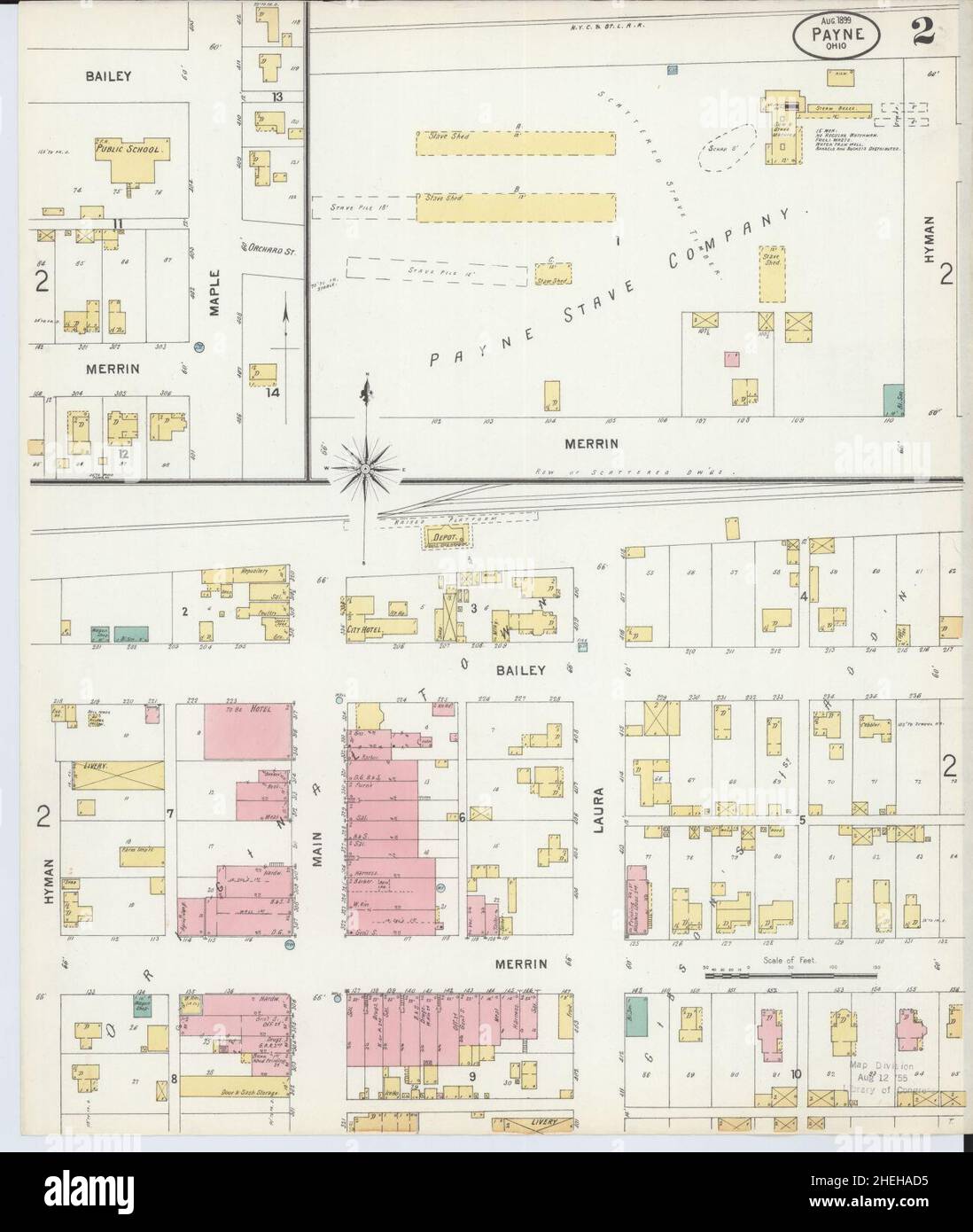 Map of payne hi-res stock photography and images - Alamy
