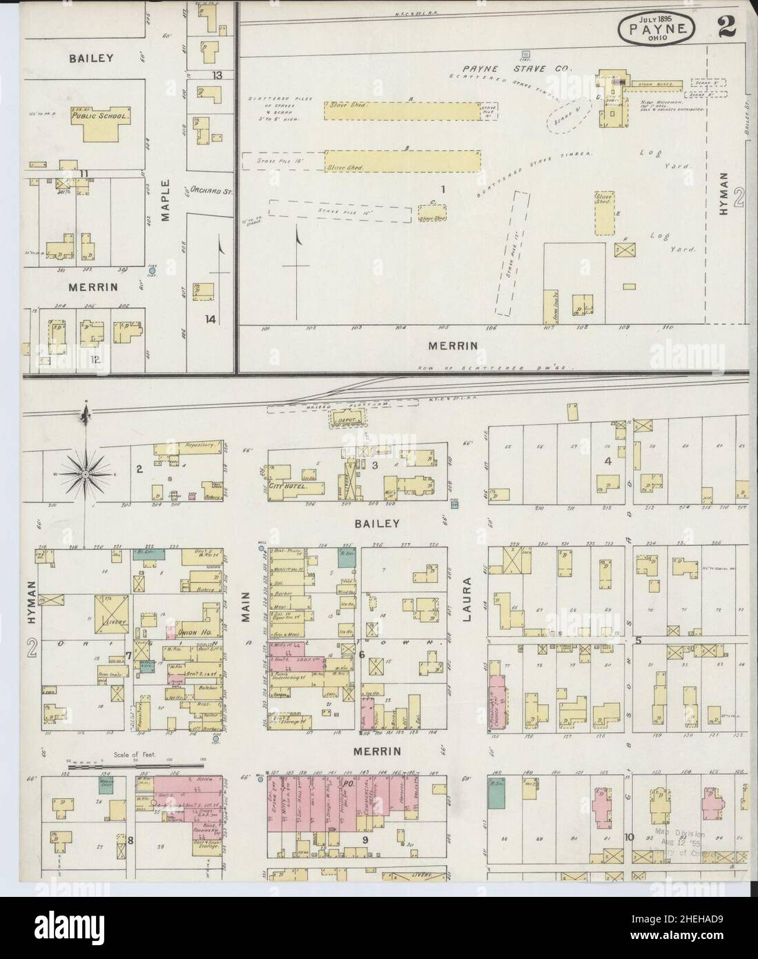 Map of payne hi-res stock photography and images - Alamy