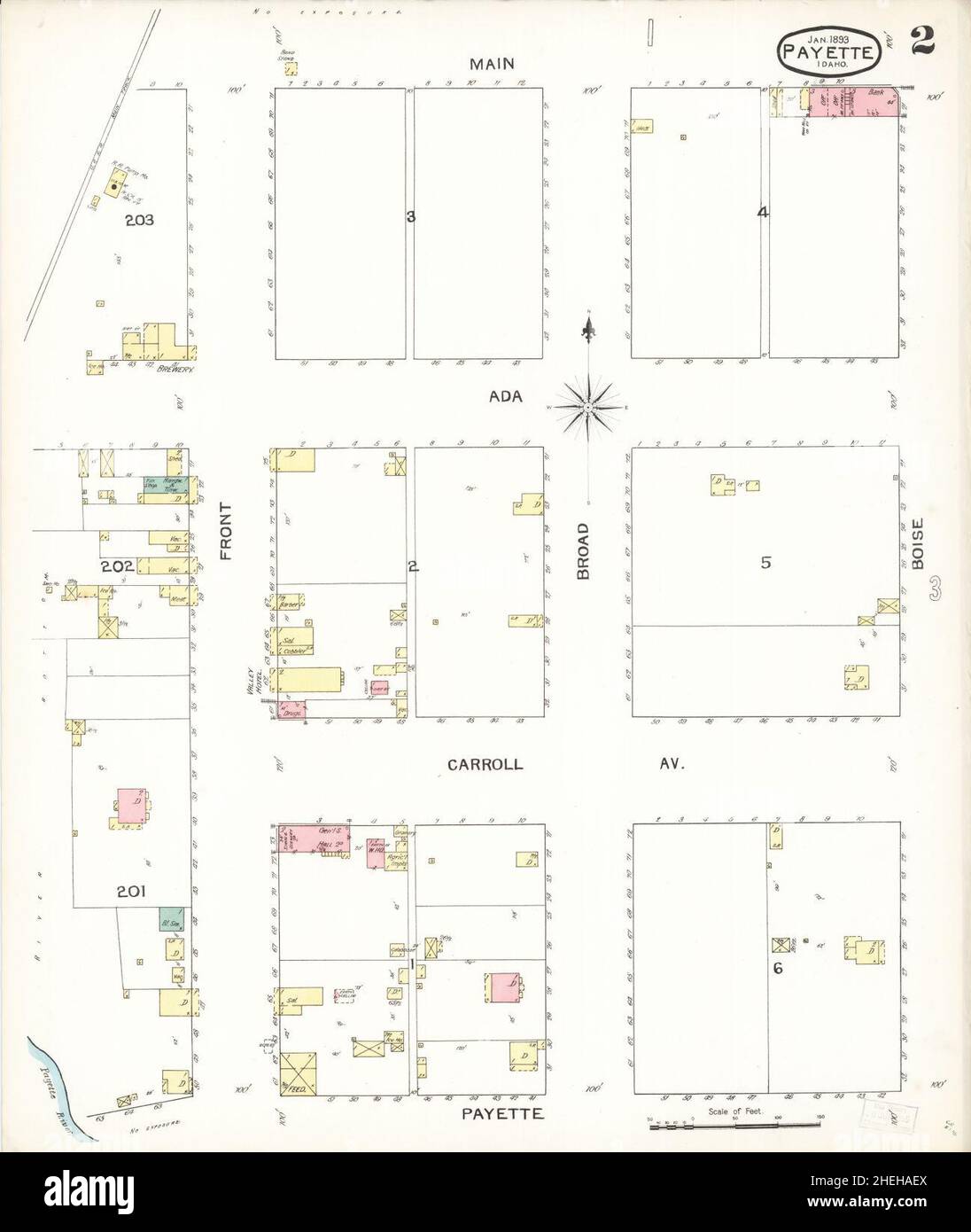 Map of payette hi-res stock photography and images - Alamy