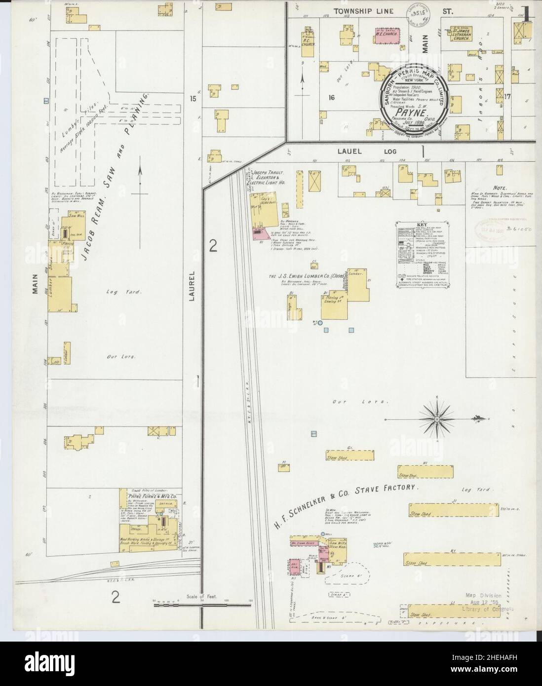 Map of payne ohio hi-res stock photography and images - Alamy