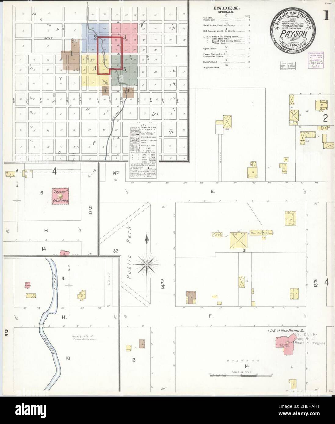 Map of payson utah hi-res stock photography and images - Alamy
