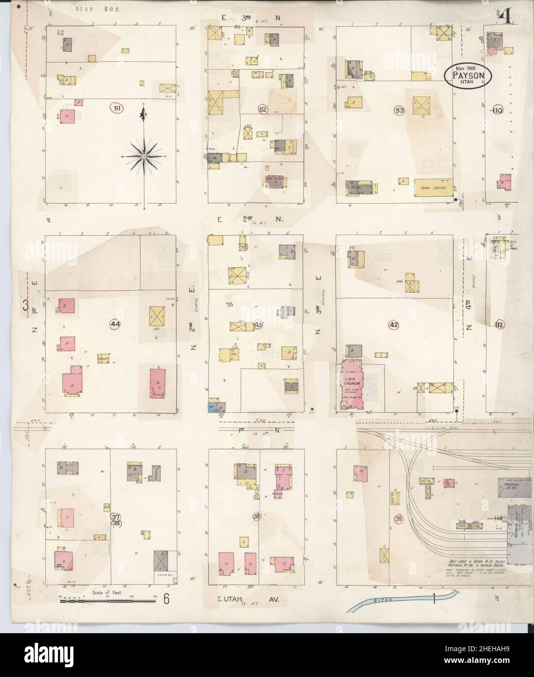 Map of payson utah hi-res stock photography and images - Alamy