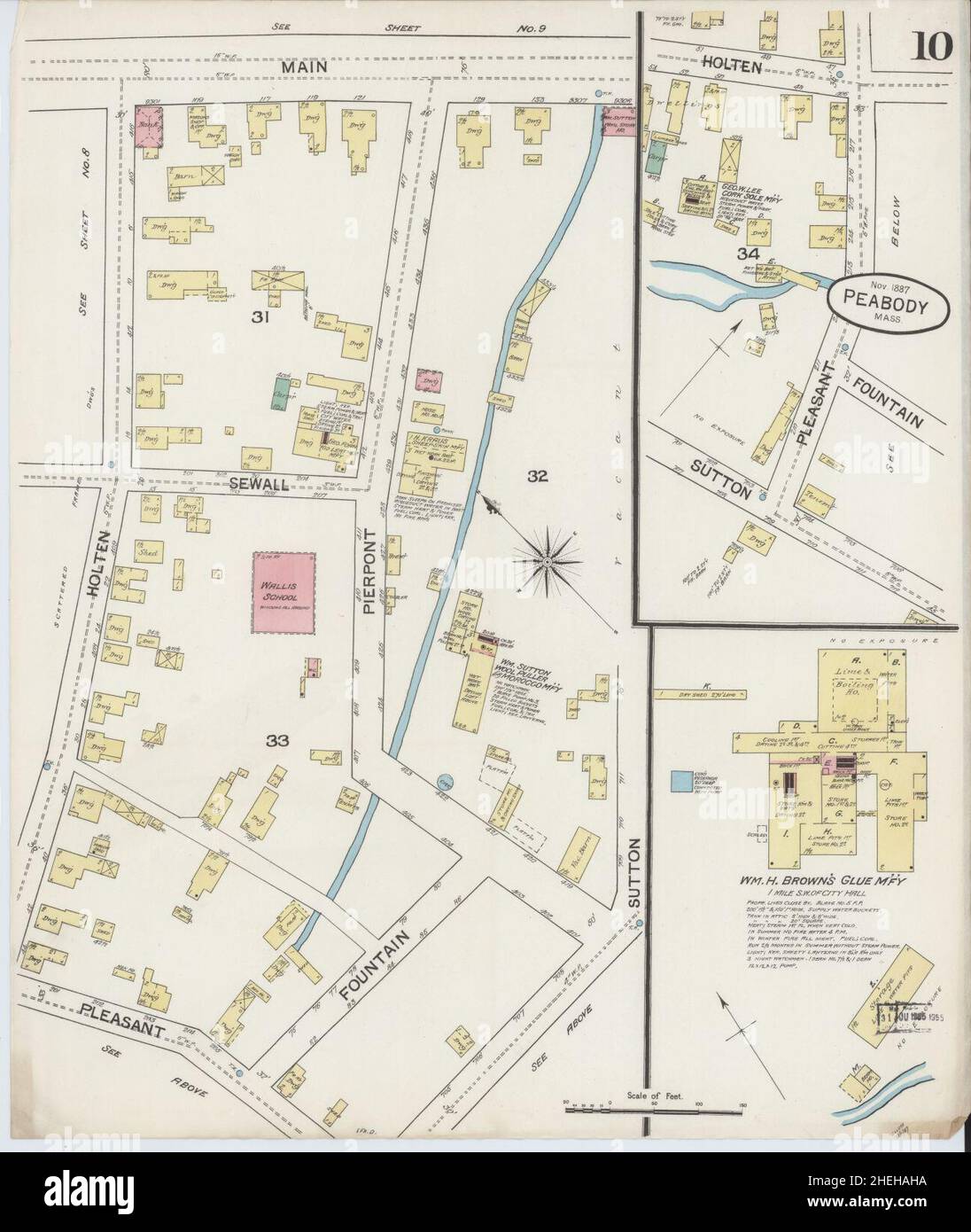 Map of peabody massachusetts hi-res stock photography and images - Alamy