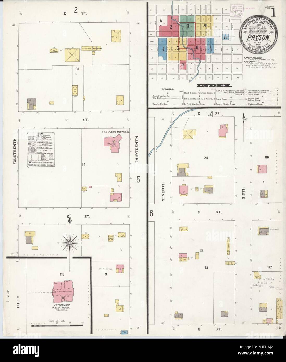 Map of payson utah hi-res stock photography and images - Alamy