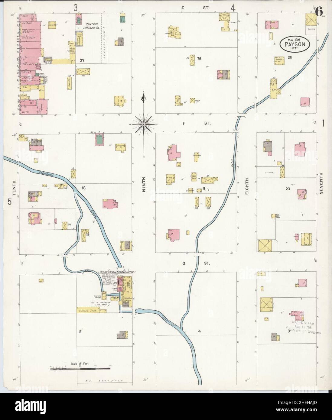 Map of payson utah hi-res stock photography and images - Alamy