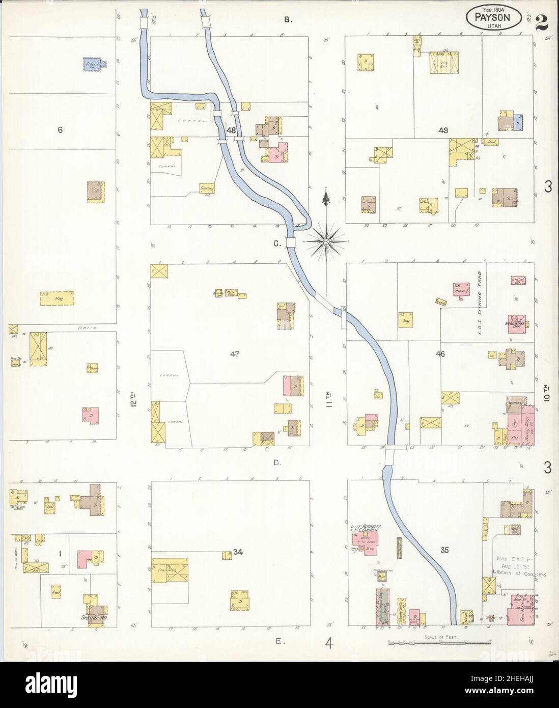 Map of payson utah hi-res stock photography and images - Alamy