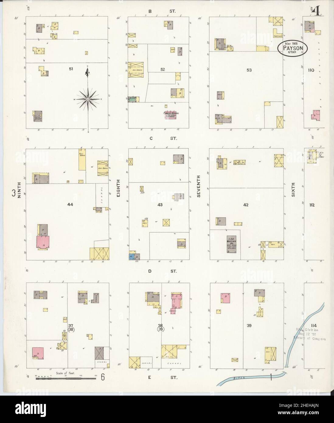 Map of payson utah hi-res stock photography and images - Alamy