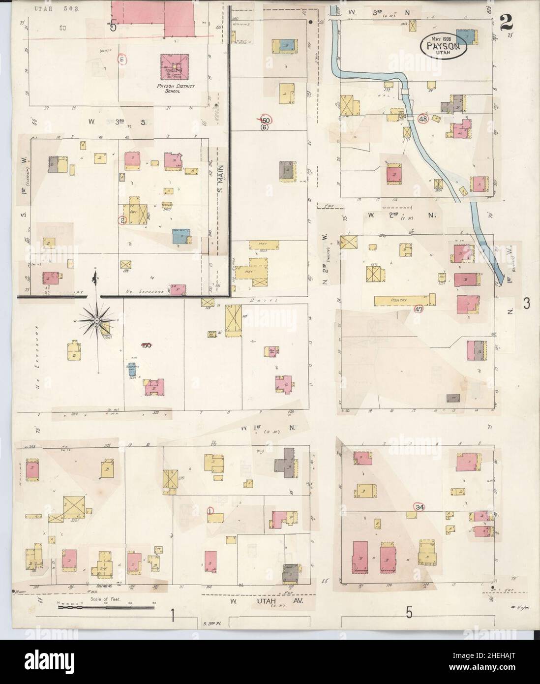 Map of payson utah hi-res stock photography and images - Alamy