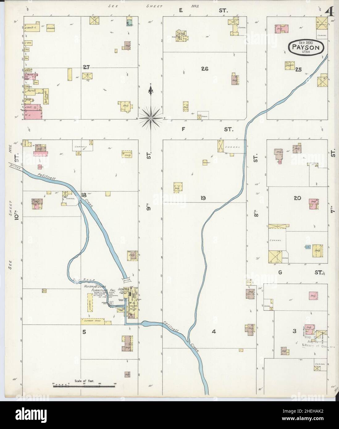 Map of payson utah hi-res stock photography and images - Alamy