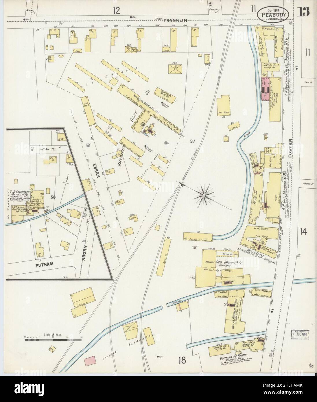 Peabody massachusetts map hi-res stock photography and images - Alamy