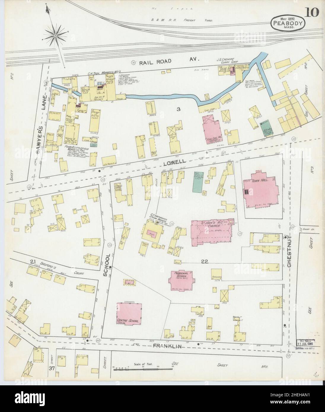 Peabody massachusetts map hi-res stock photography and images - Alamy