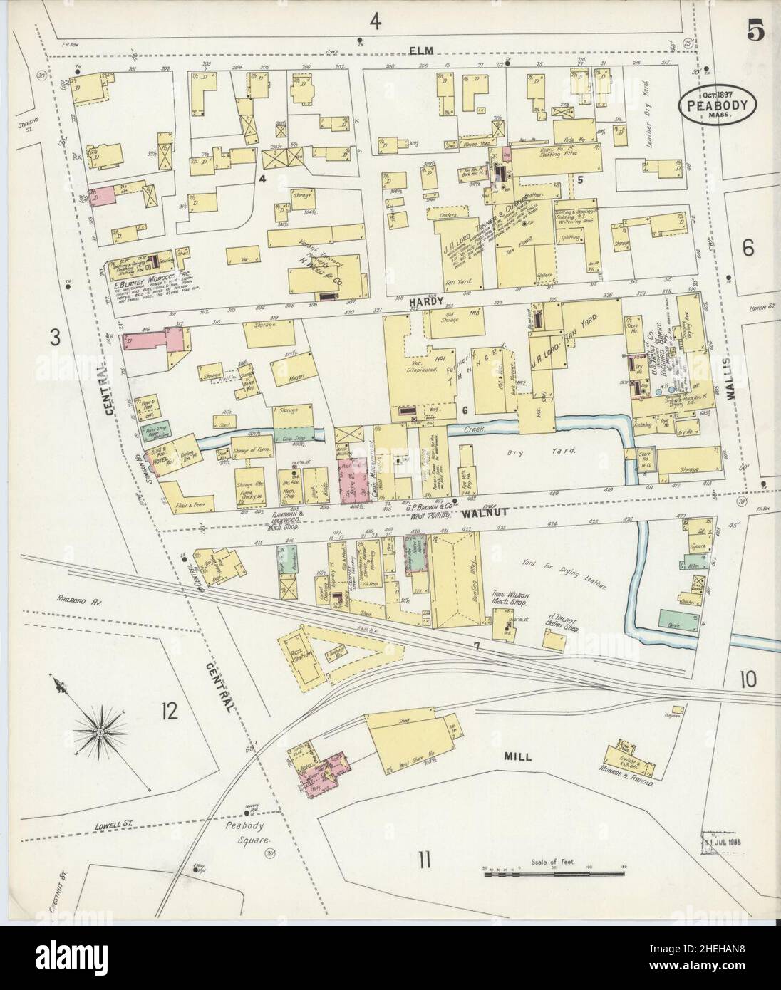 Peabody massachusetts map hi-res stock photography and images - Alamy