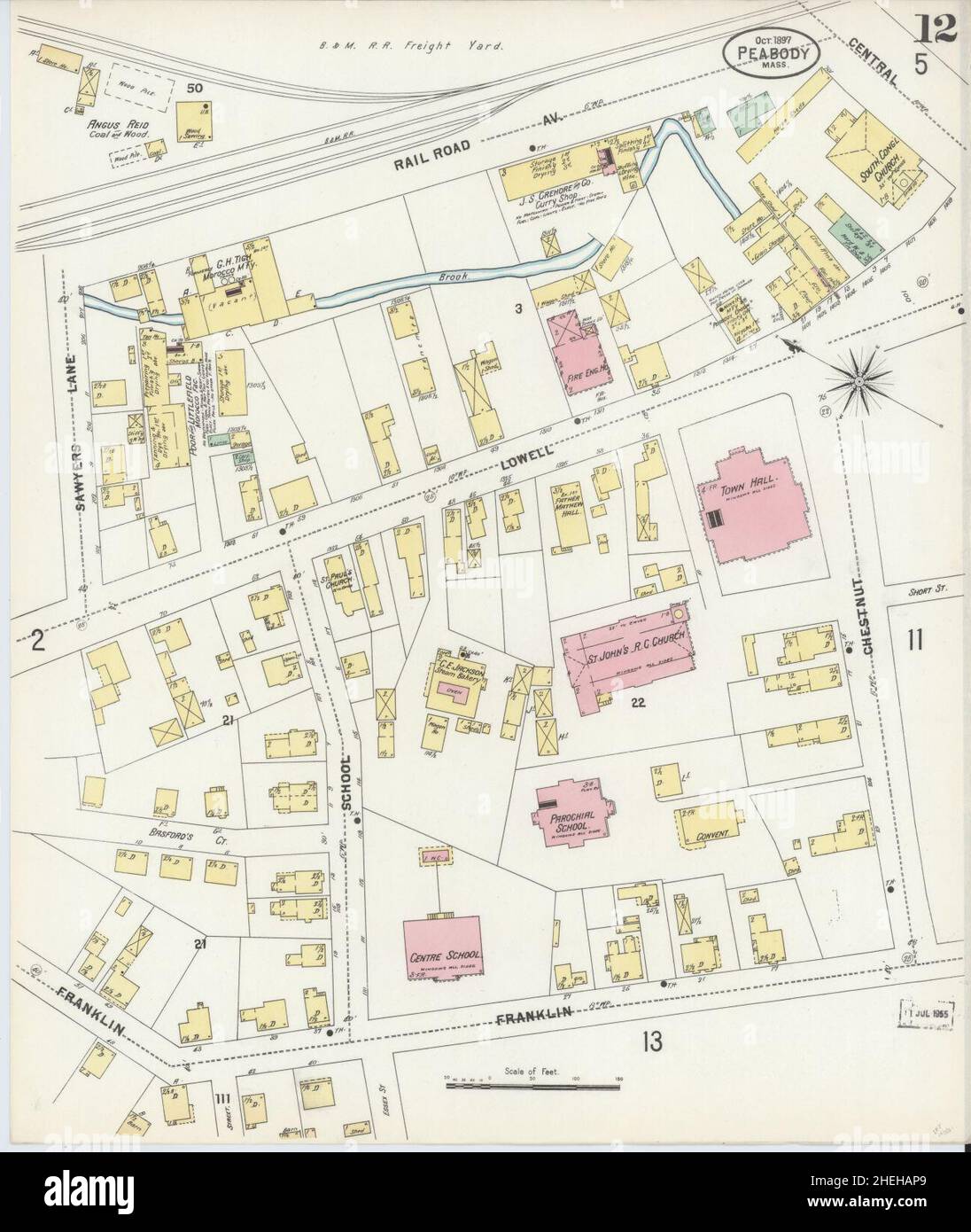 Peabody massachusetts map hi-res stock photography and images - Alamy