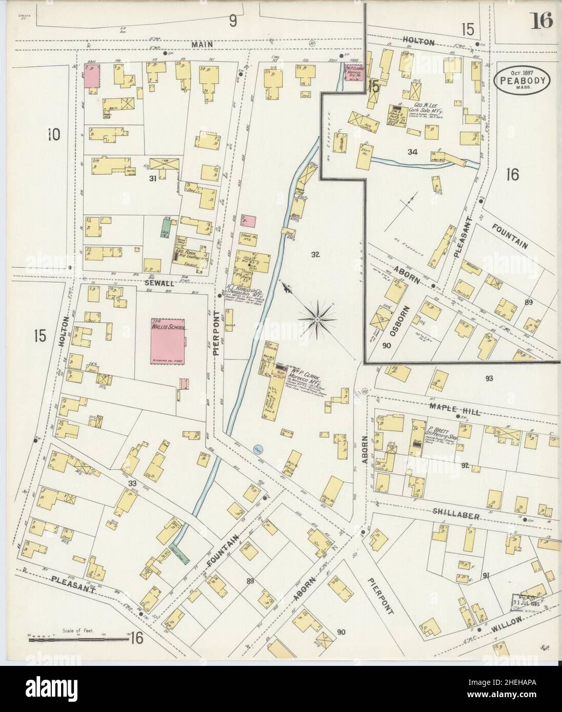 Peabody massachusetts map hi-res stock photography and images - Alamy