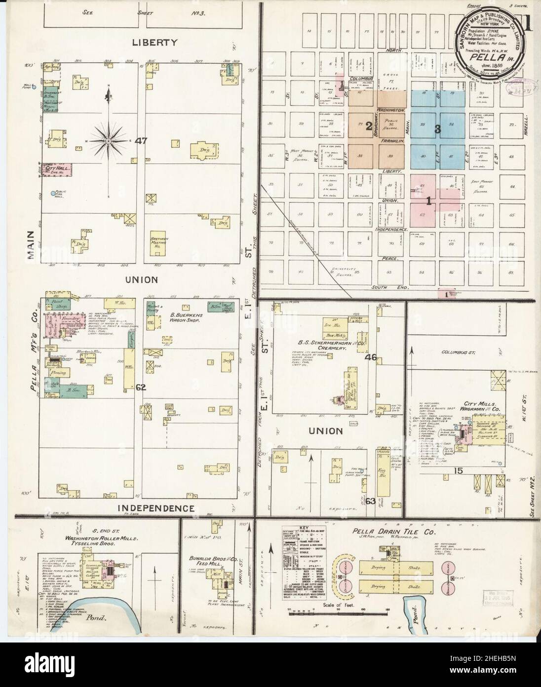 Pella Iowa Map High Resolution Stock Photography and Images - Alamy