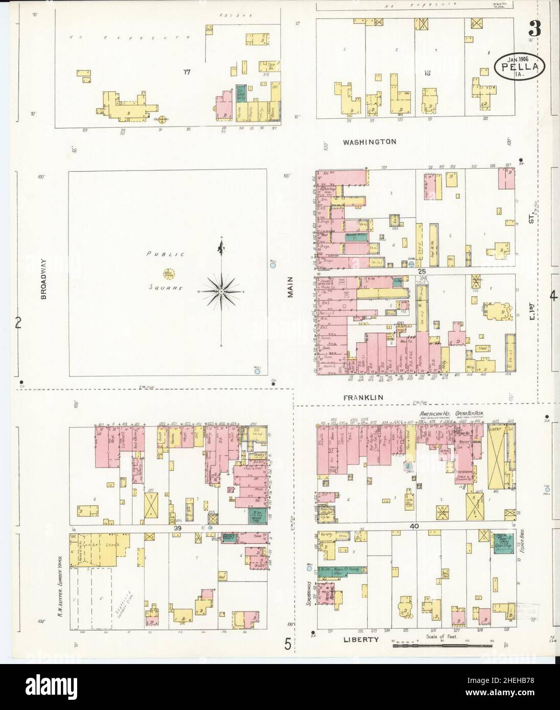 Pella iowa map hi-res stock photography and images - Alamy