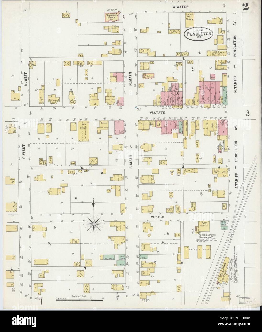 Pendleton county map hi-res stock photography and images - Alamy