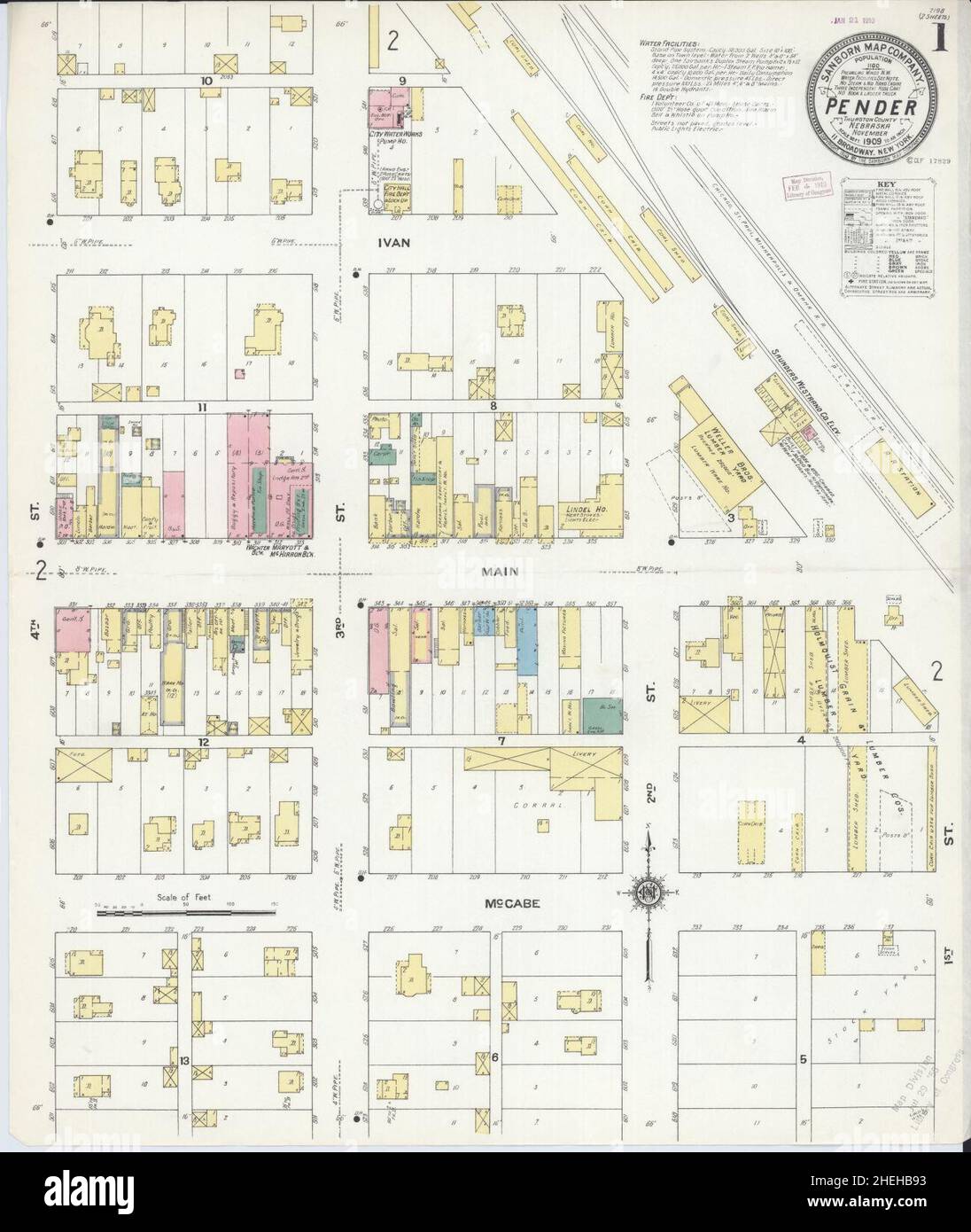 Pender county map hi-res stock photography and images - Alamy