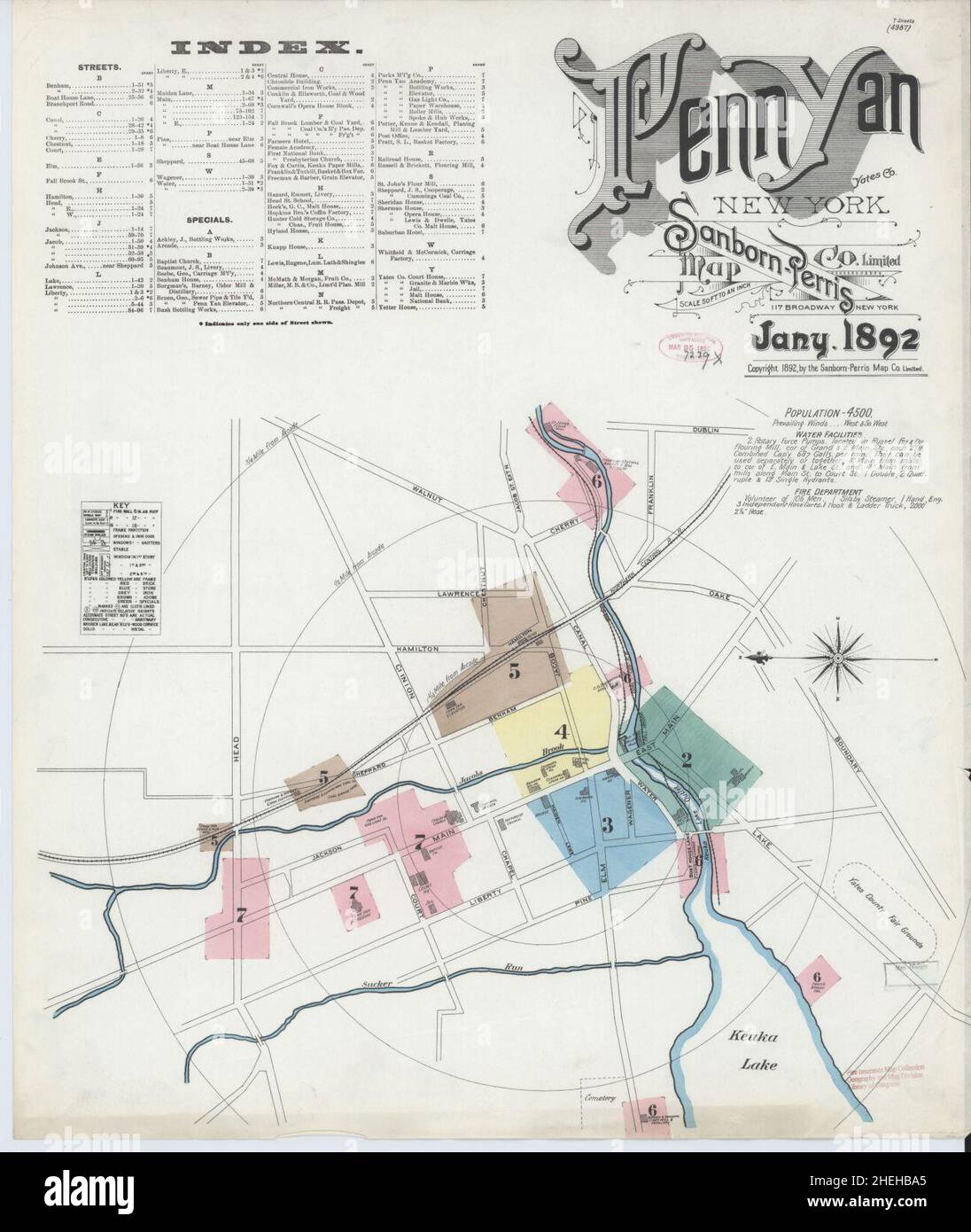 Map of penn yan new york hi-res stock photography and images - Alamy